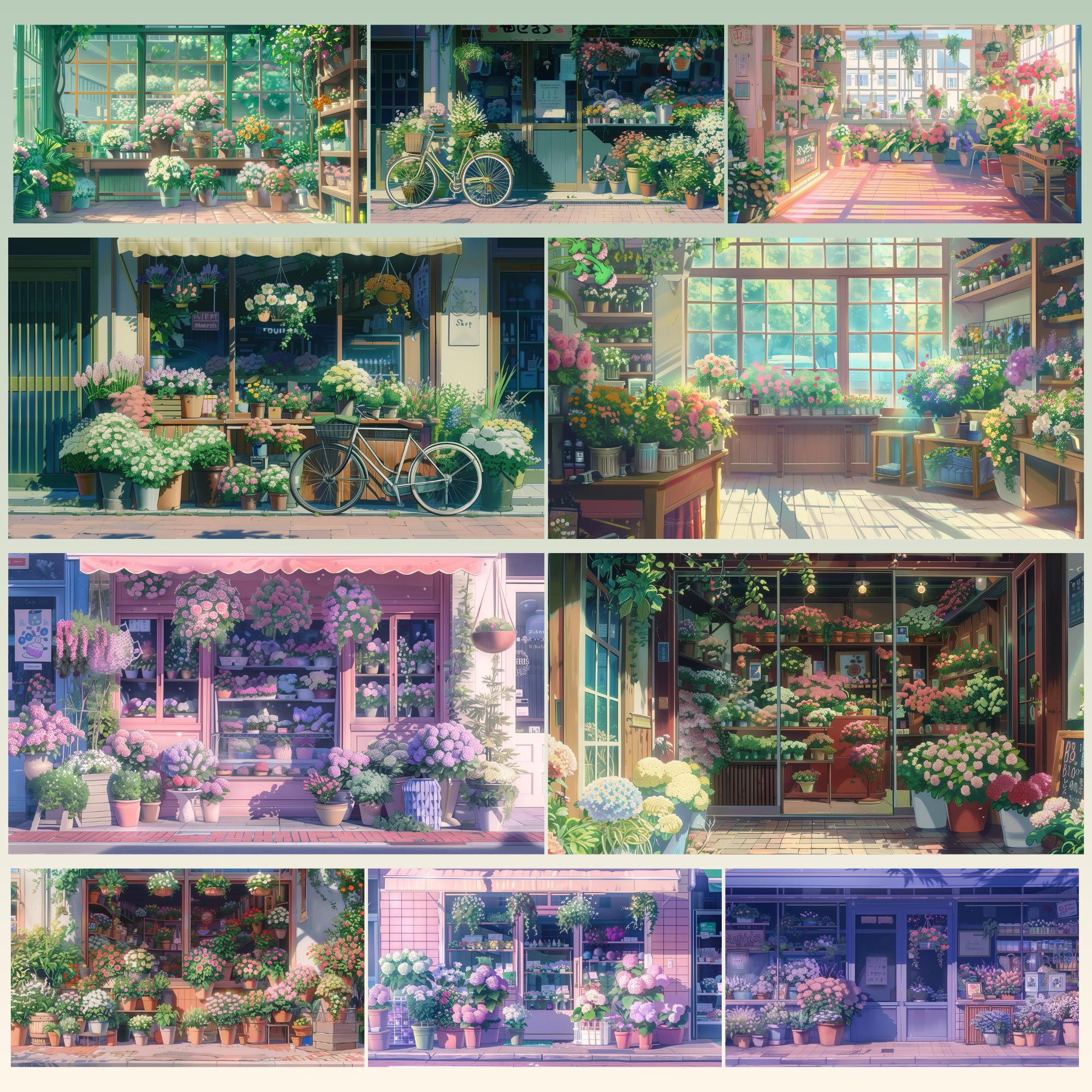 Flower Shop Wallpaper Laptop Wallpaper MacBook Wallpaper Anime ...