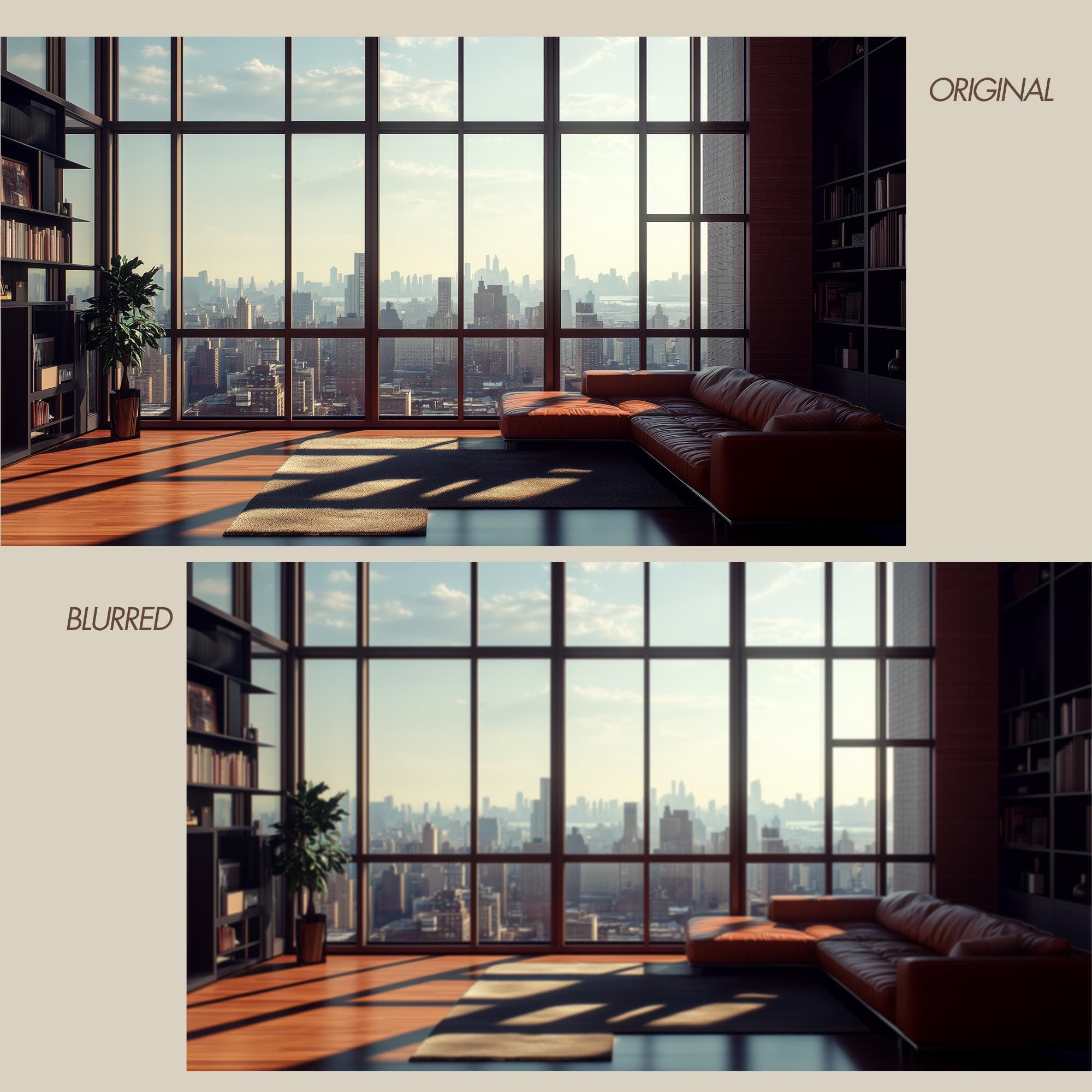 City View Zoom Background Modern Apartment Virtual Zoom Background Zoom ...