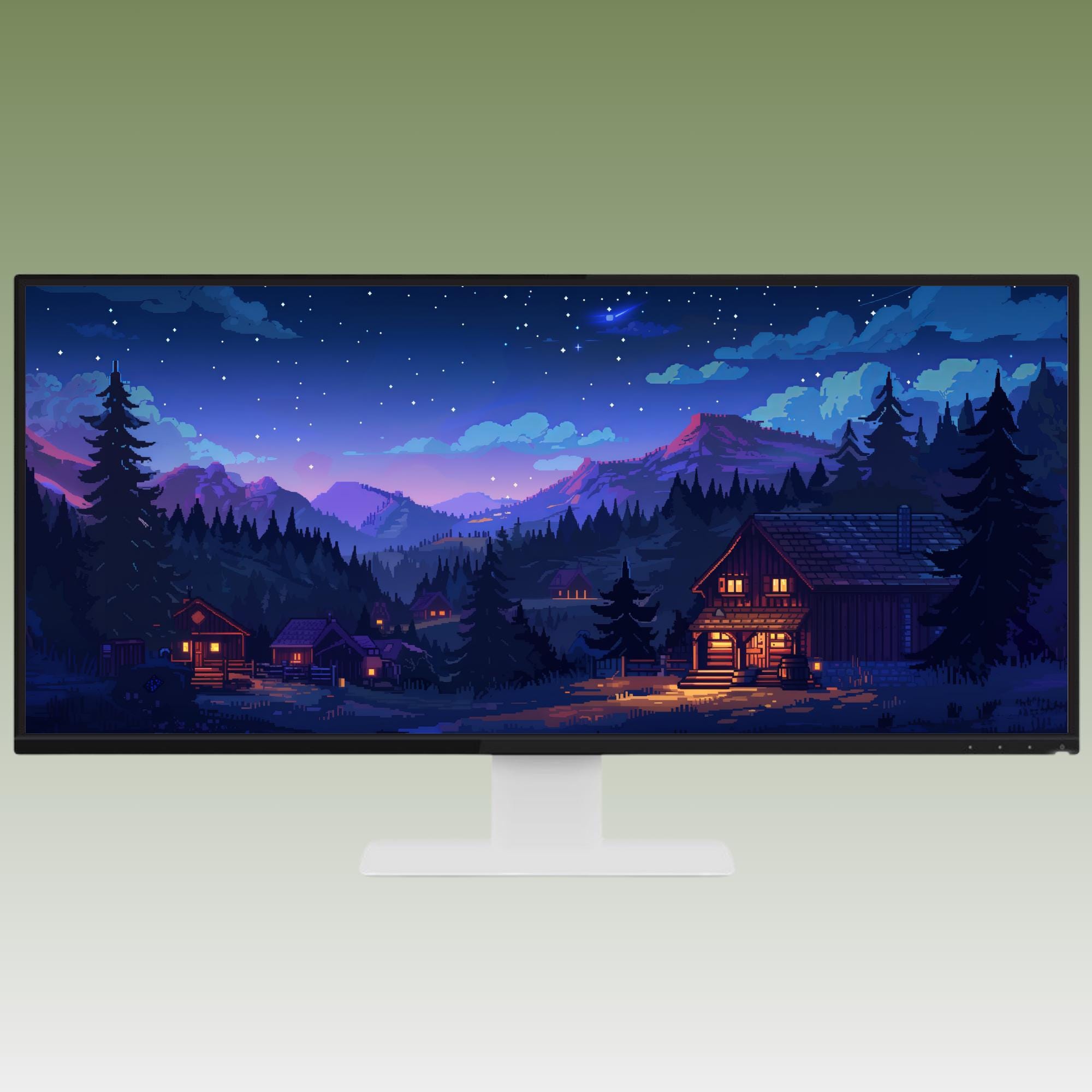 Stardew Valley Inspired Ultrawide Wallpaper Ultra Wide Wallpaper ...