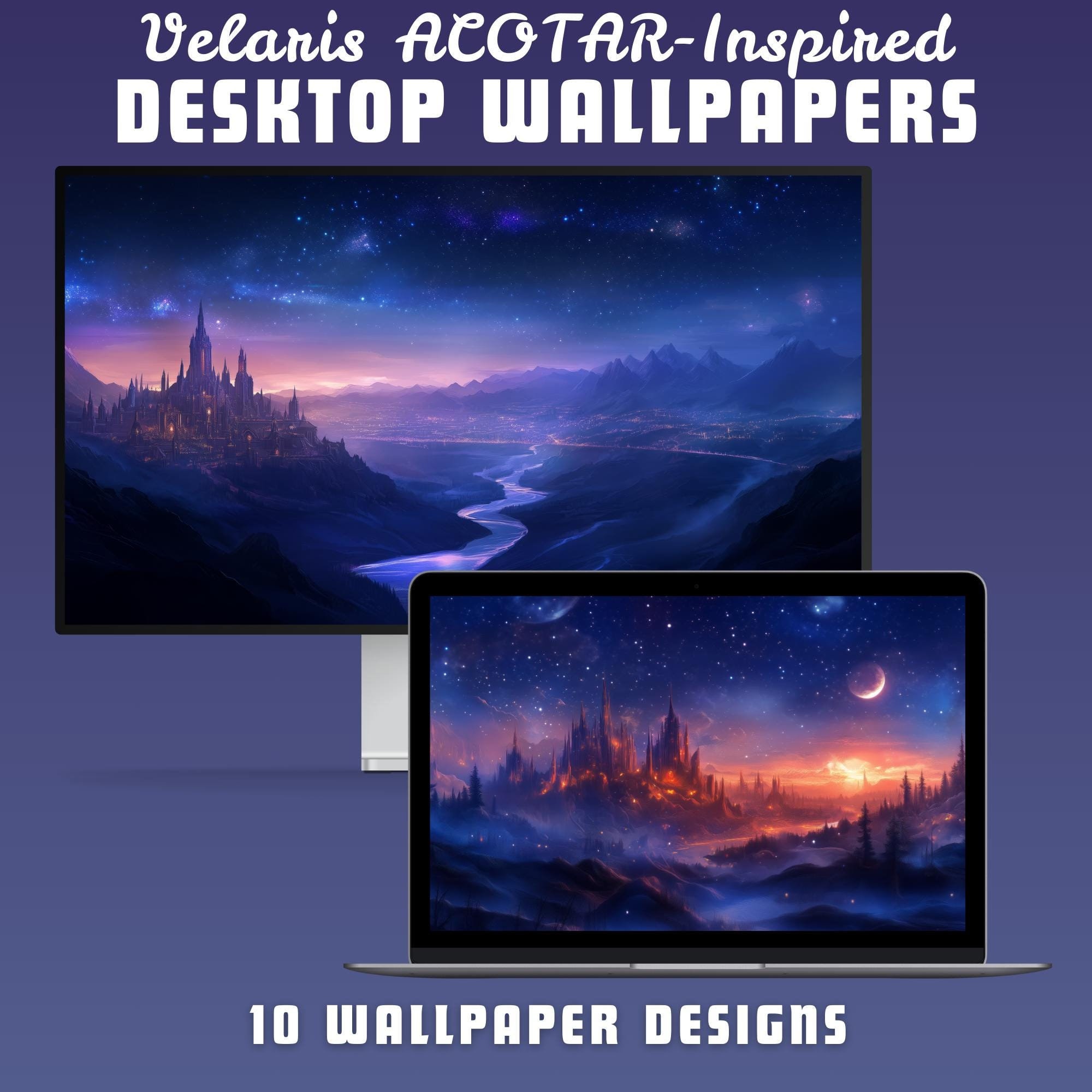 Velaris Acotar Desktop Wallpaper City of Starlight Wallpaper Acotar ...