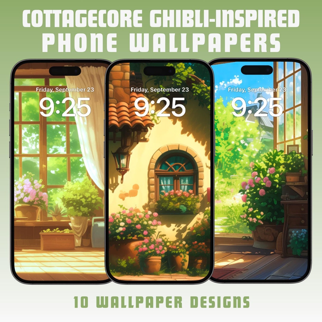 Cottagecore Mobile Wallpaper iPhone Android Phone Background Anime ...