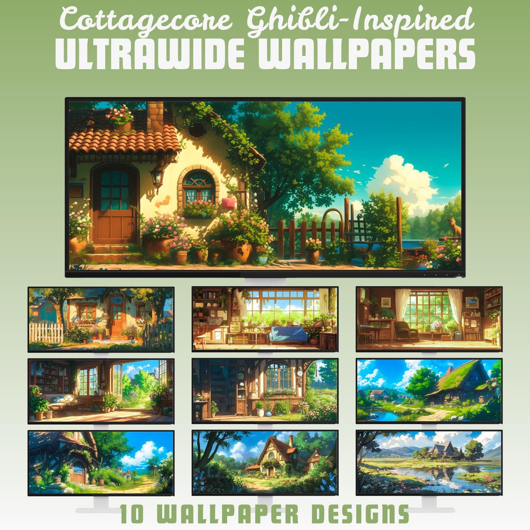 Cottagecore Wallpaper Ultrawide Wallpaper Desktop Wallpaper Desktop ...