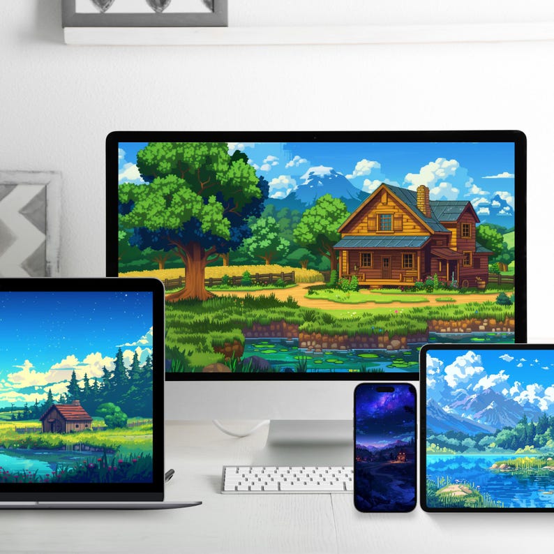 Stardew Valley Inspired Desktop Wallpaper Ultrawide Wallpaper Twitch ...
