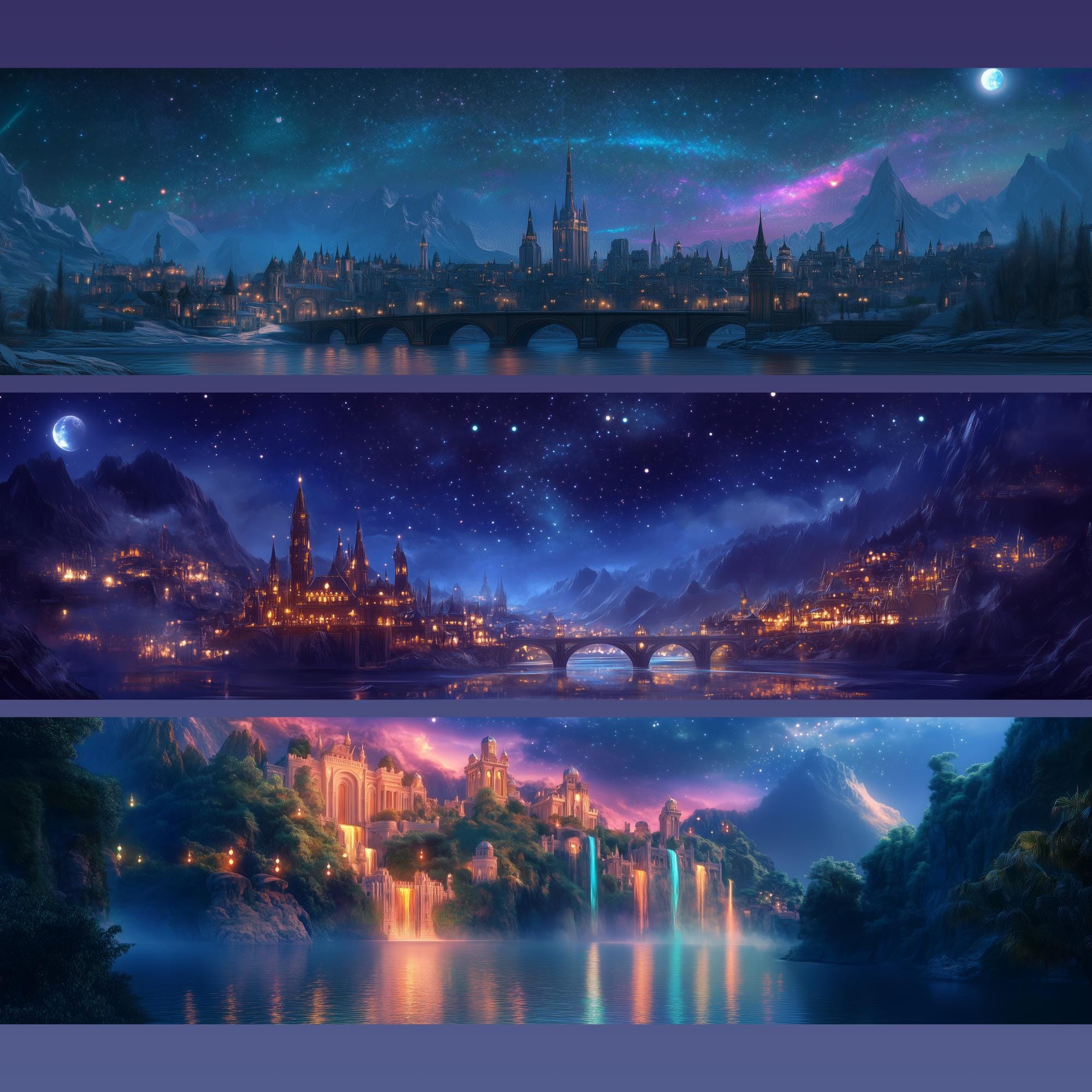 Velaris Acotar Super Ultrawide Wallpaper City of Starlight Wallpaper ...