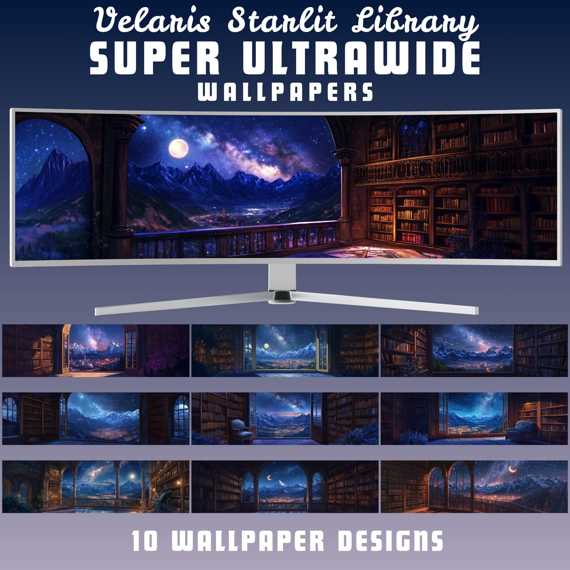 Velaris Inspired Super Ultrawide Wallpaper Acotar Wallpaper City of ...