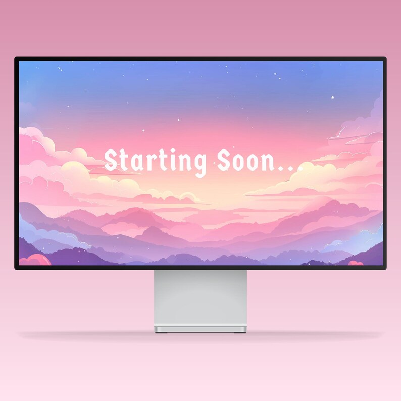 Animated Stream Screens Dreamy Pastel Sky Twitch Screens Pastel Twitch ...