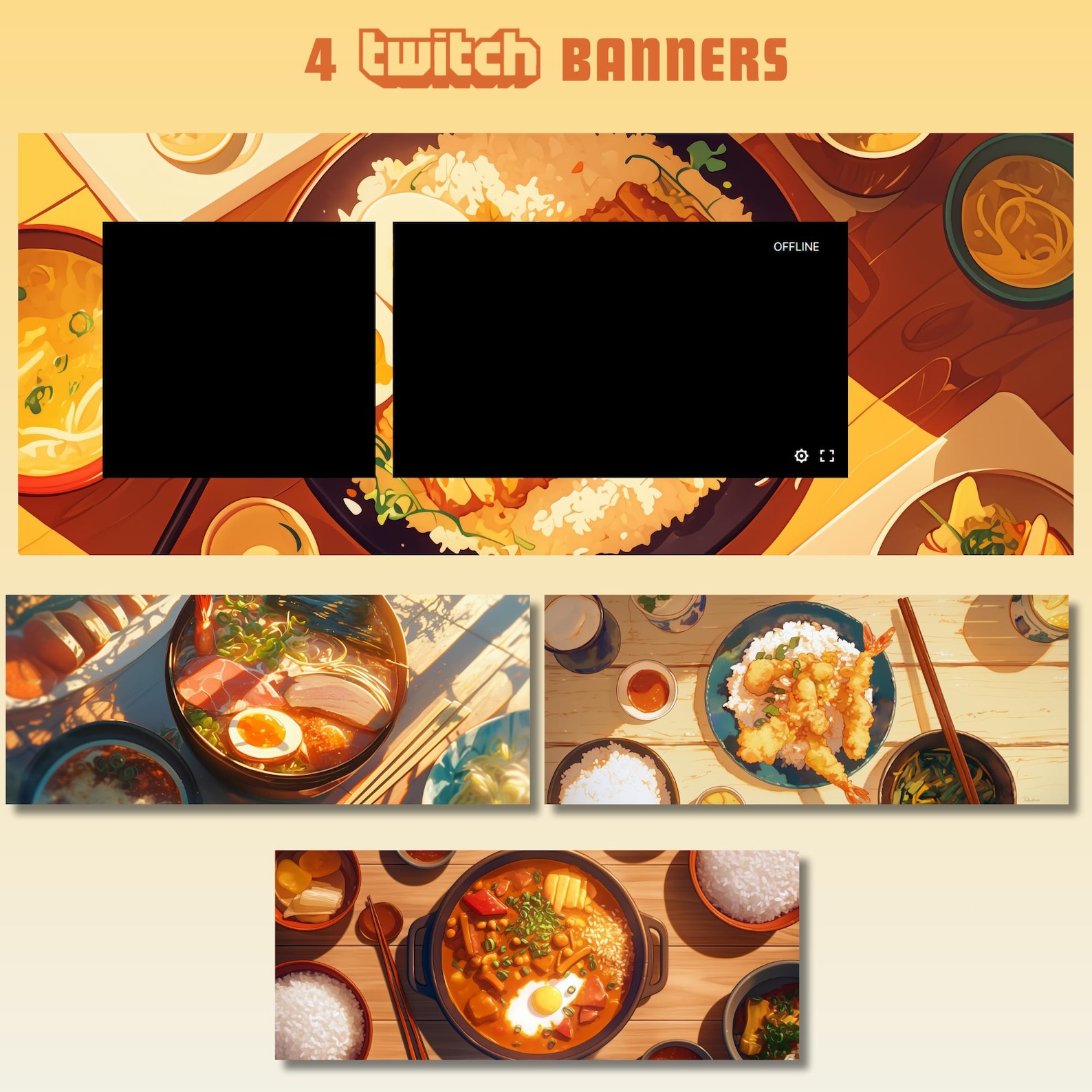 Anime Manga Foods Wallpaper Bundle Desktop Wallpaper MacBook Wallpaper ...