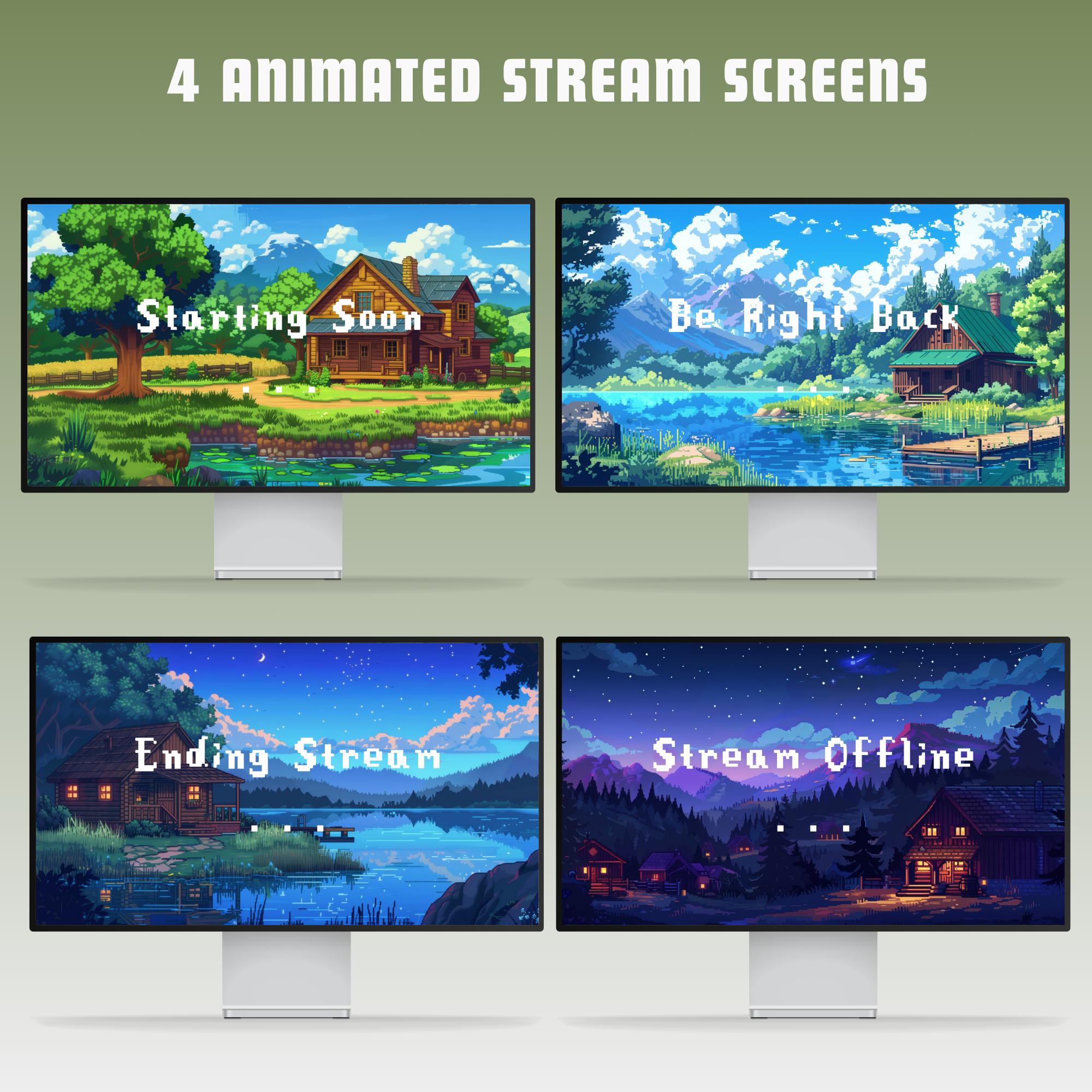Stardew Valley Inspired Stream Screens Twitch Banner Animated Screen ...