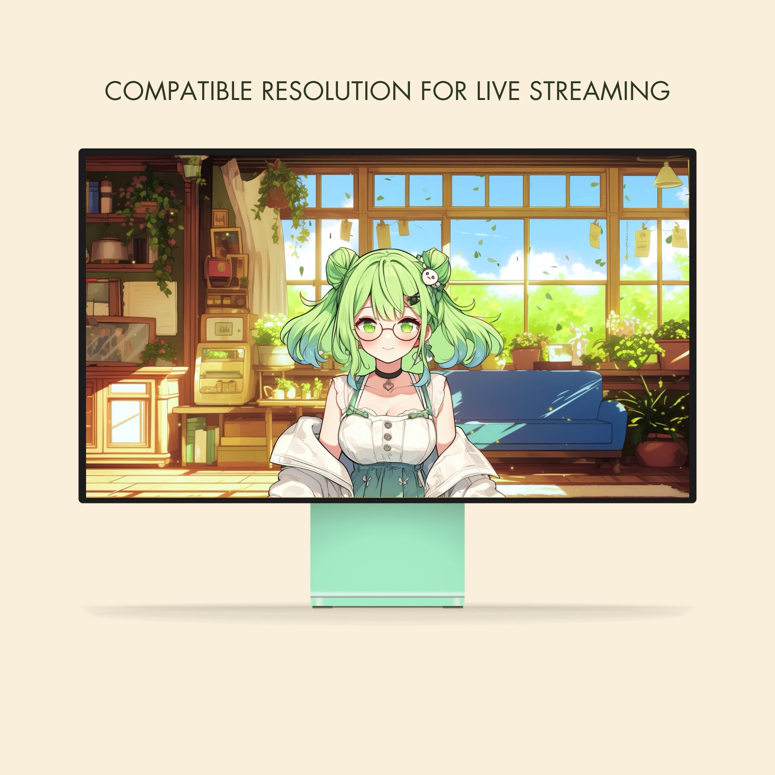 Animated Background Cottagecore Vtuber Background Twitch Overlay Obs ...