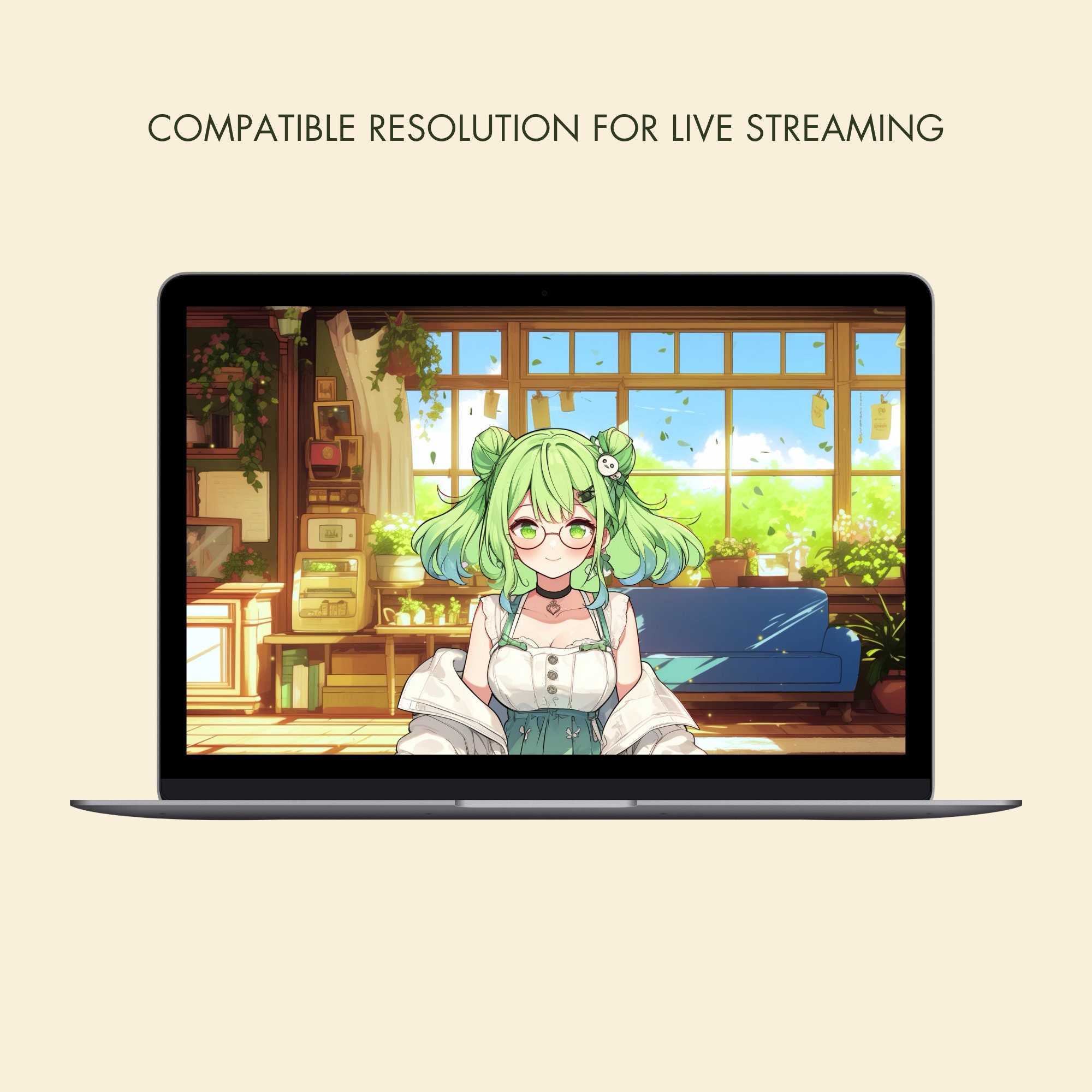 Animated Background Cottagecore Vtuber Background Twitch Overlay Obs ...