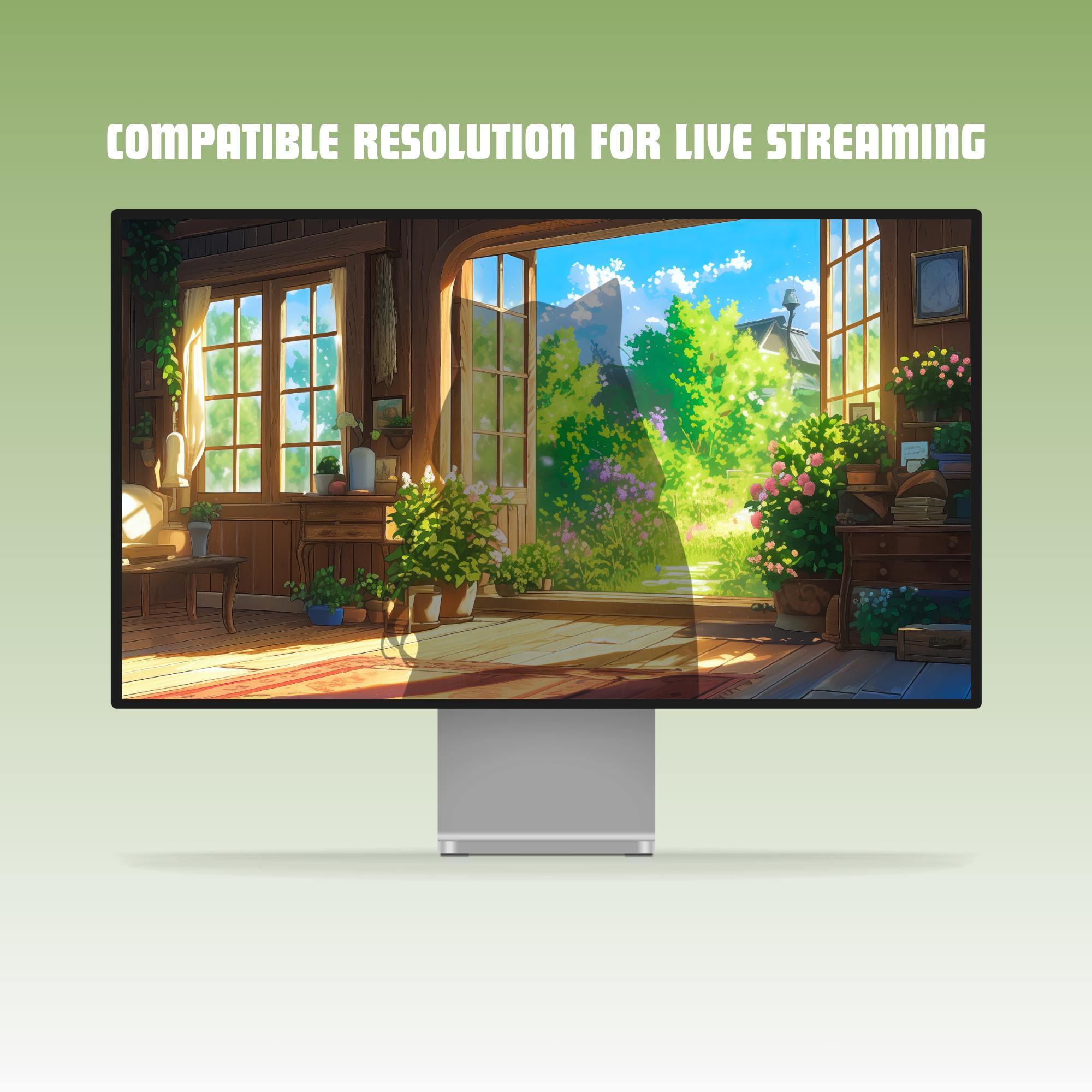 4x Animated Background Cottagecore Vtuber Background Twitch Overlay Obs ...