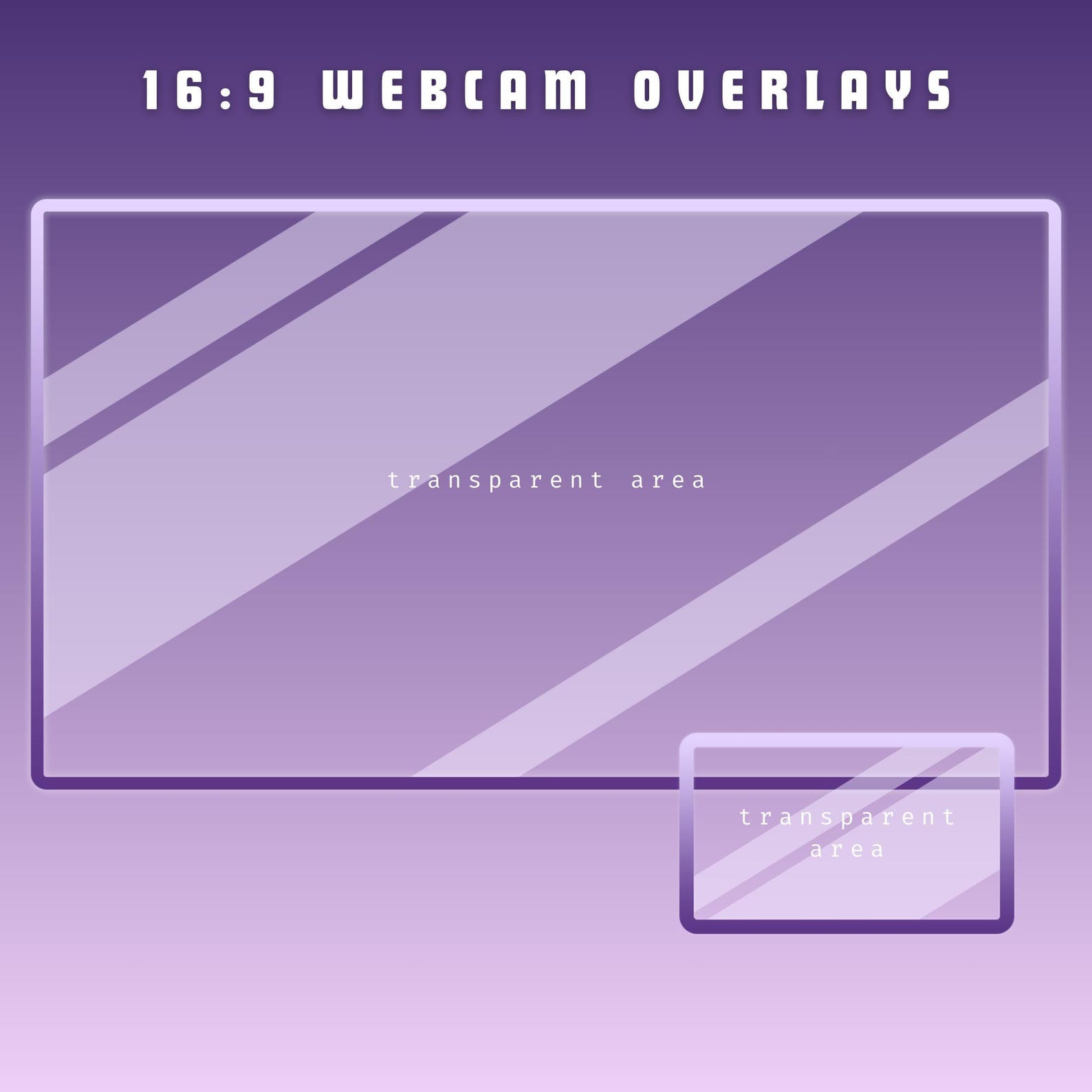 Animated Purple Gradient Webcam Overlay Simple Webcam Border Twitch ...