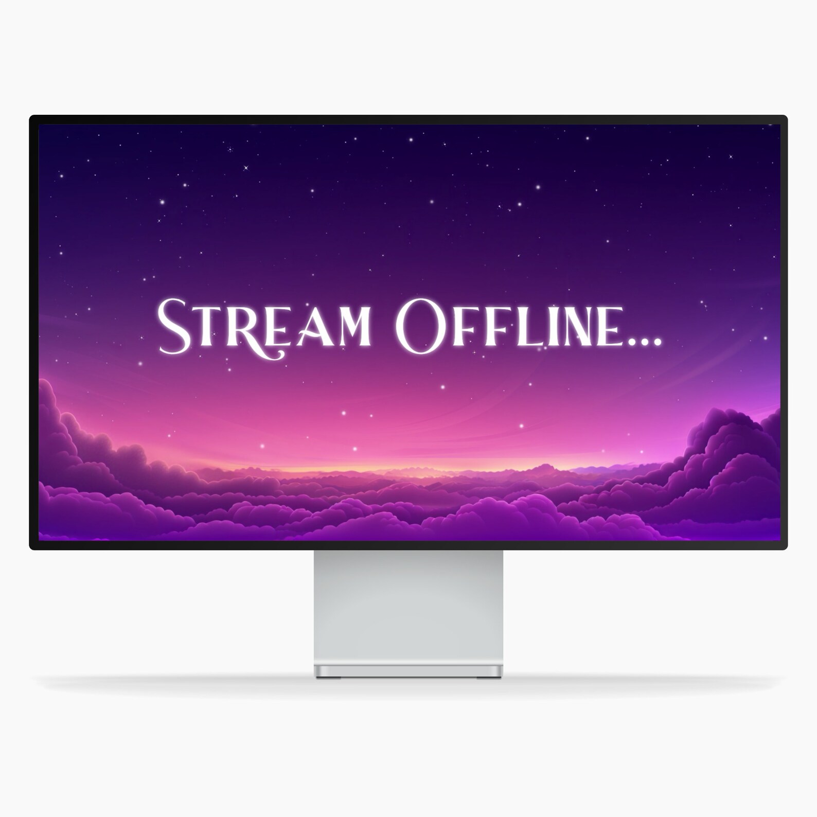 Animated Stream Screens Purple Night Sky Twitch Screens Witchy Obs ...