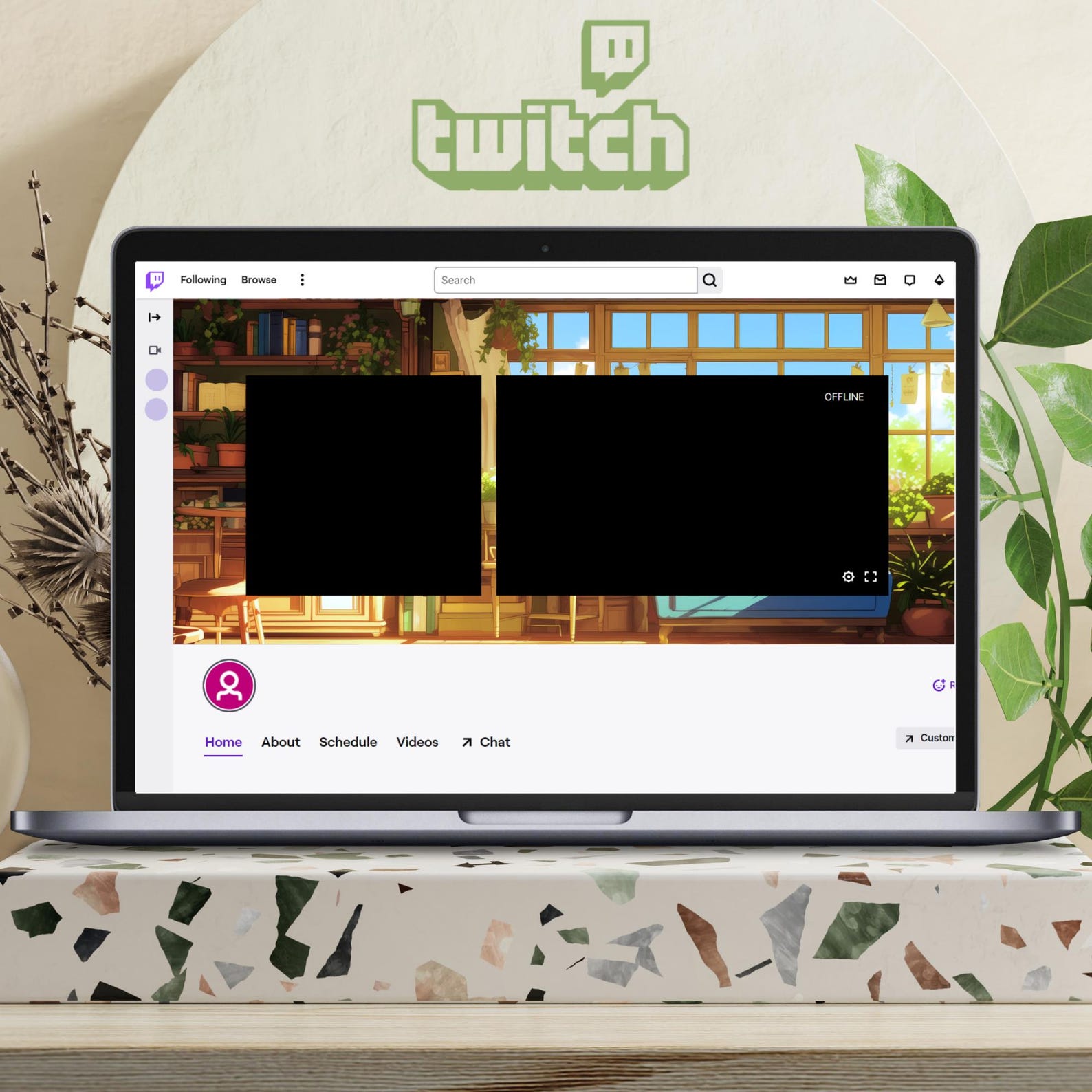 Cottagecore Stream Screens Twitch Banner Animated Screen Twitch Stream ...