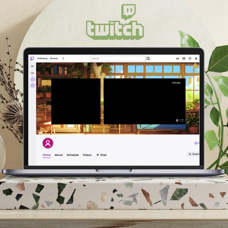 Cottagecore Stream Screens Twitch Banner Animated Screen Twitch Stream ...