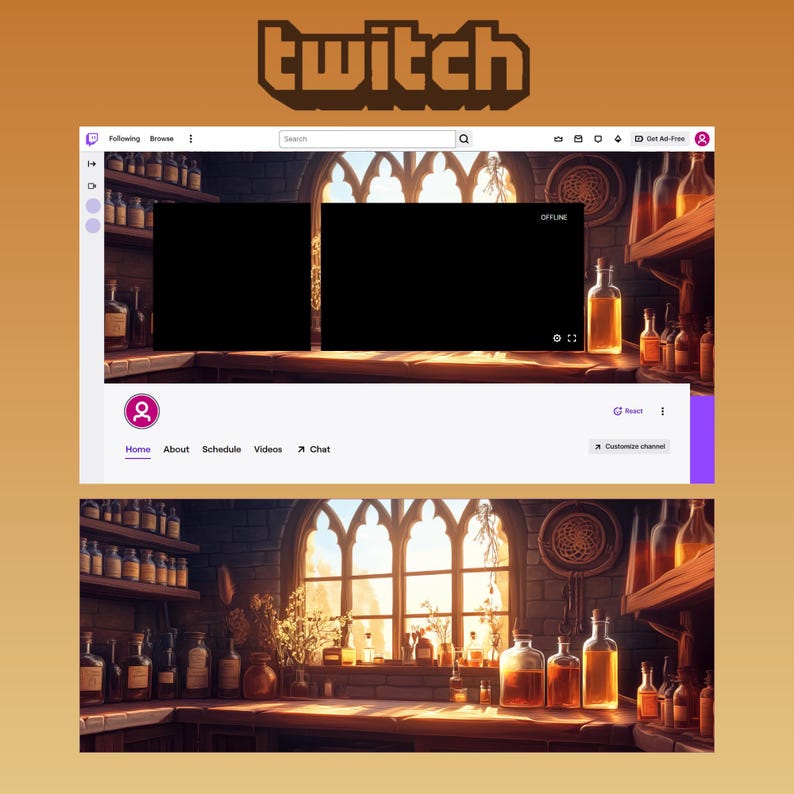 Dark Academia Twitch Banners Halloween Twitch Banner Anime Ultrawide ...