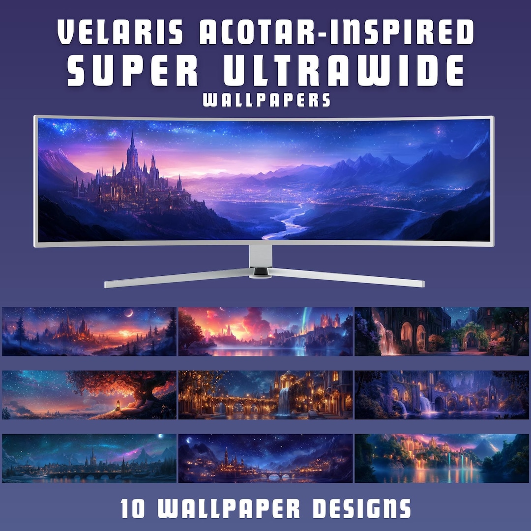 Velaris Acotar Super Ultrawide Wallpaper City of Starlight Wallpaper ...