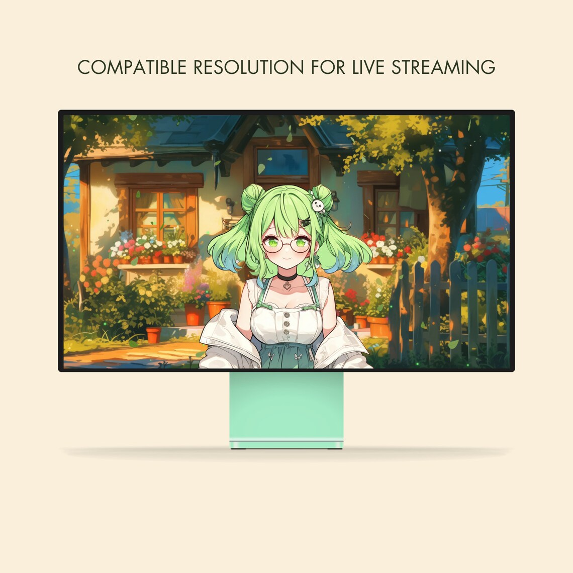 Animated Background Cottagecore Vtuber Background Twitch Overlay Obs Overlay Cozy Twitch Overlay ...