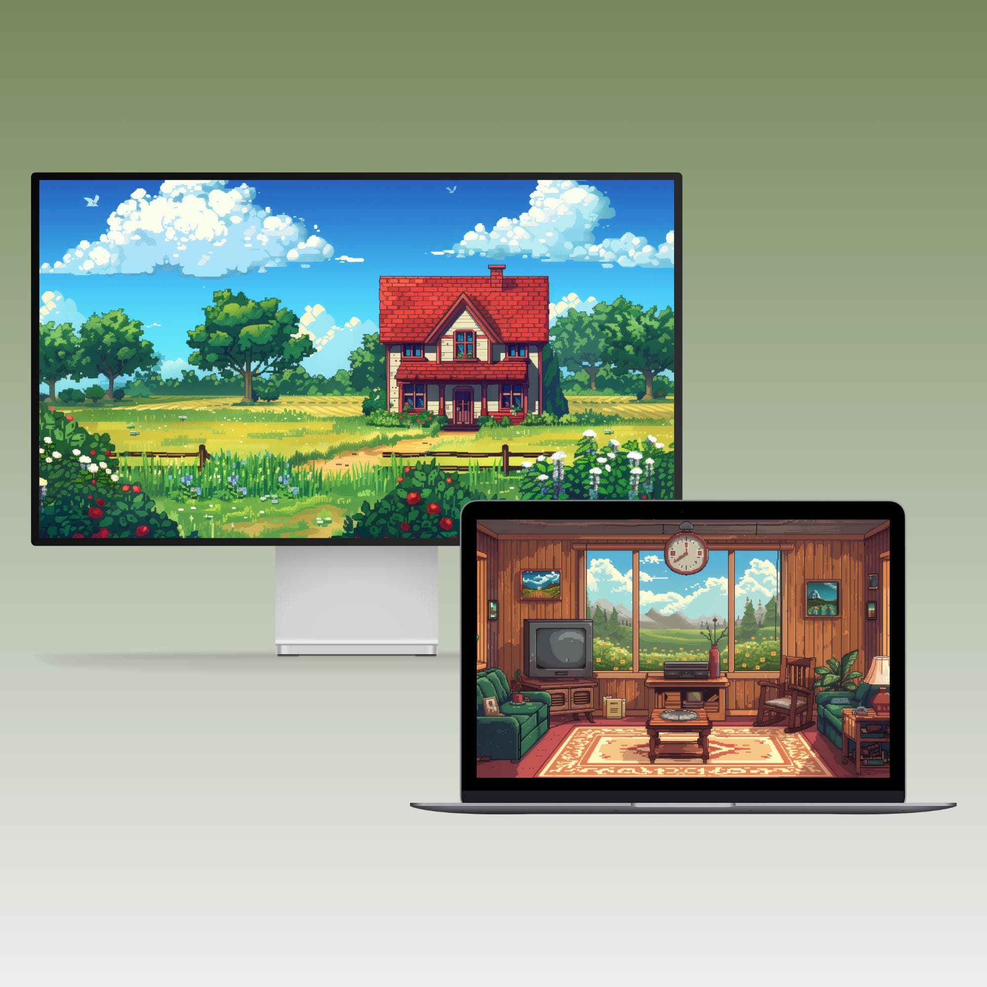 Stardew Valley Inspired Desktop Wallpaper Gamer Laptop Wallpaper ...