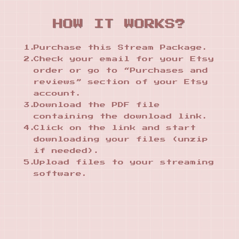Pink Pixel Twitch Overlay Twitch Stream Package Animated Overlay Twitch ...