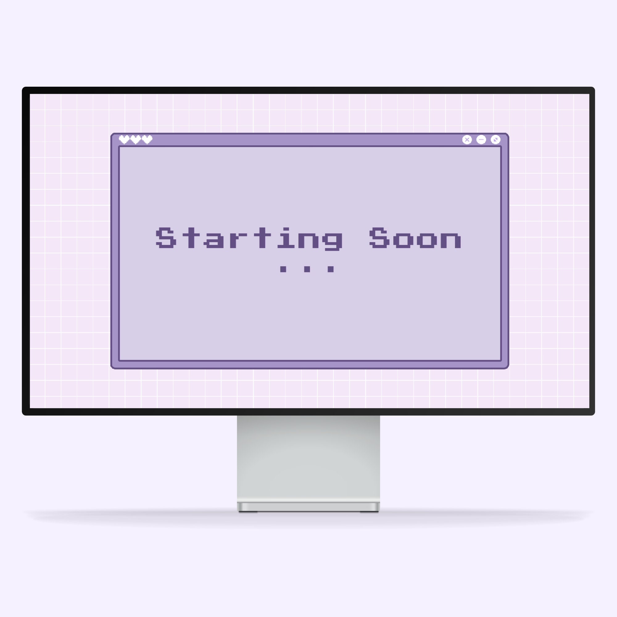 Animated Stream Screens Purple Retro Pixel Twitch Screens Purple Obs ...