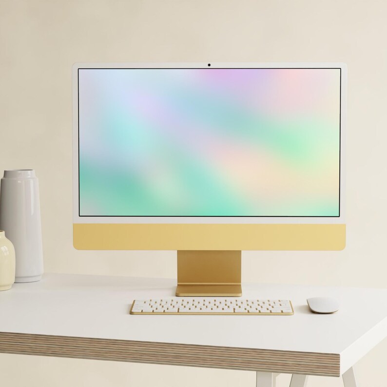 Pastel Aura Gradient Desktop Wallpaper MacBook Wallpaper Aura Wallpaper ...