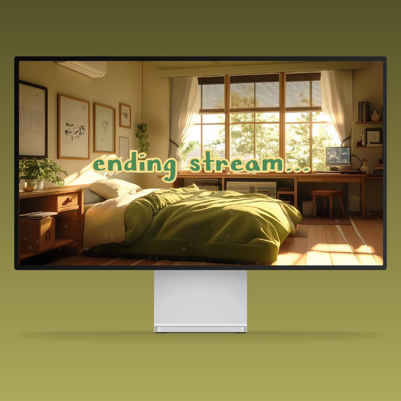 Cute Animated Stream Screens Cozy Lofi Bedroom Twitch Screens Animated ...