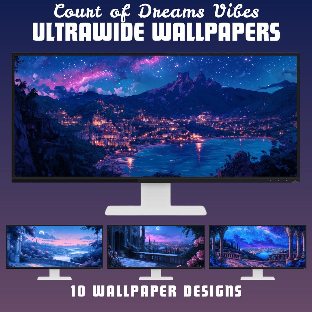 Velaris Court of Dreams Ultrawide Wallpaper Night Court Desktop ...