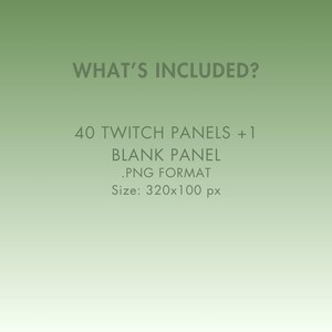 Twitch Panels Green Retro Twitch Stream Panels Cute Twitch Panels Green ...