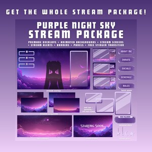 Animated Purple Gradient Webcam Overlay Simple Webcam Border Twitch ...