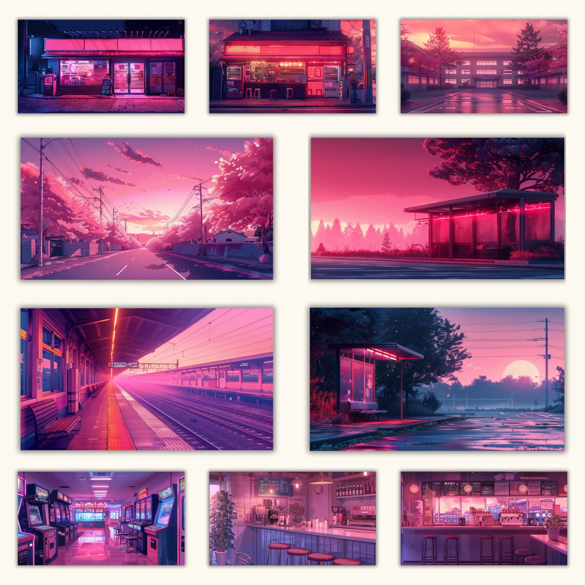 Pink Lofi Desktop Wallpaper Laptop Wallpaper MacBook Wallpaper Anime ...