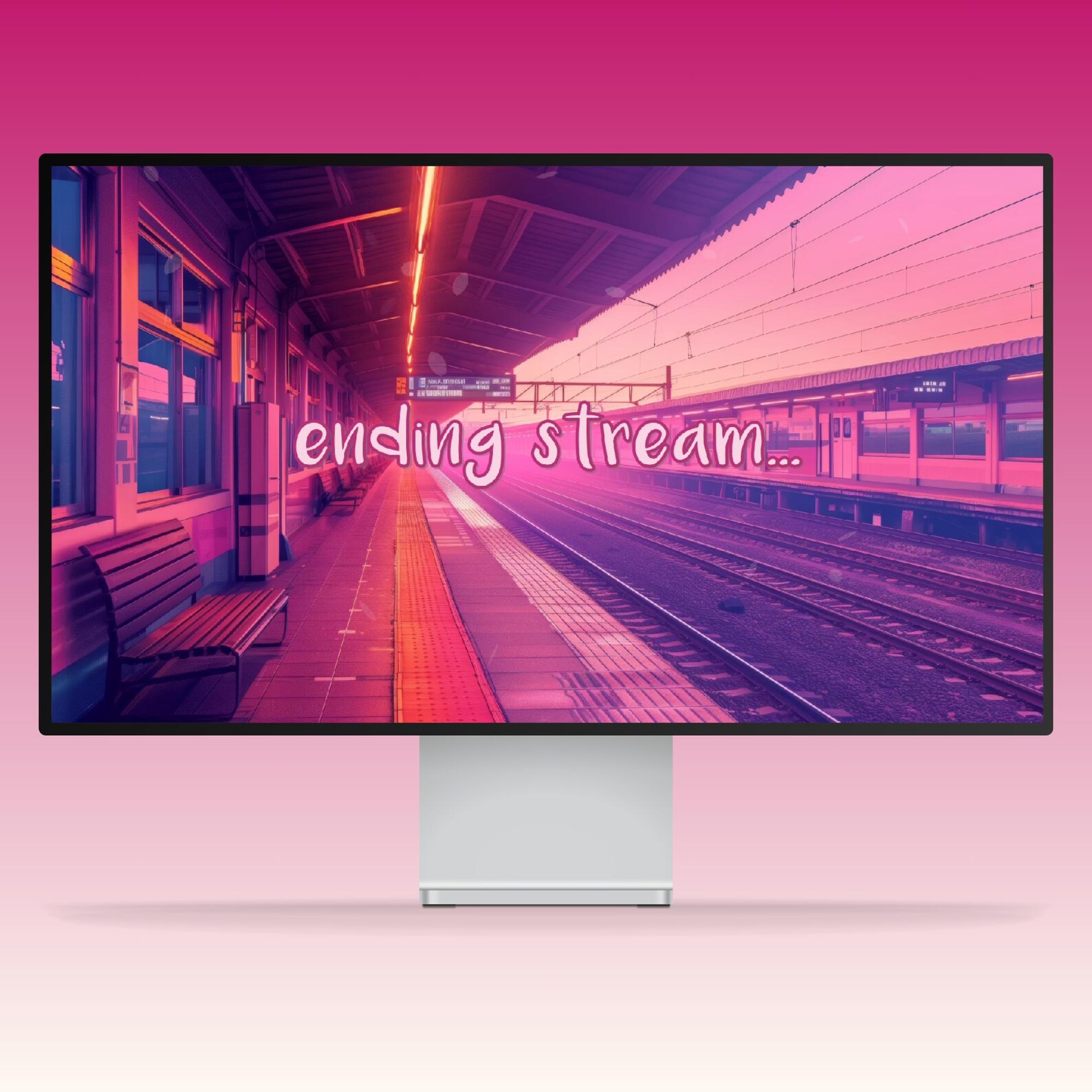Animated Stream Screens Pink Lofi Twitch Screens Obs Twitch Scenes ...