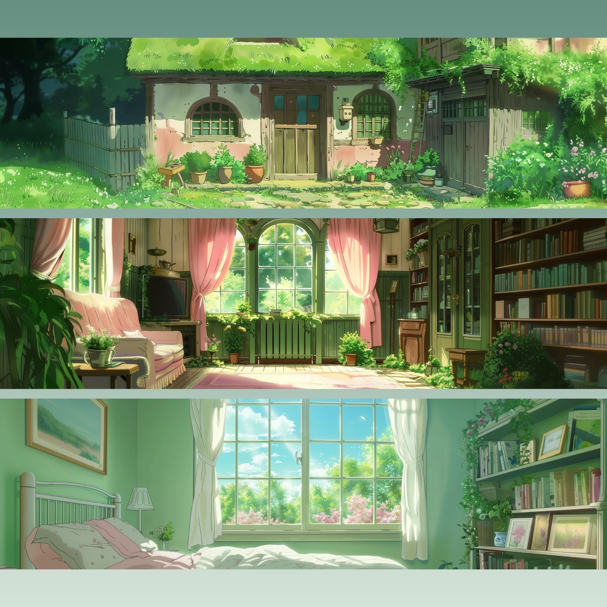 Cottagecore Super Ultrawide Wallpaper Lofi Desktop Wallpaper Desktop ...