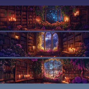 Cozy Magical Library Super Ultrawide Wallpaper Cozy Reading Nook ...
