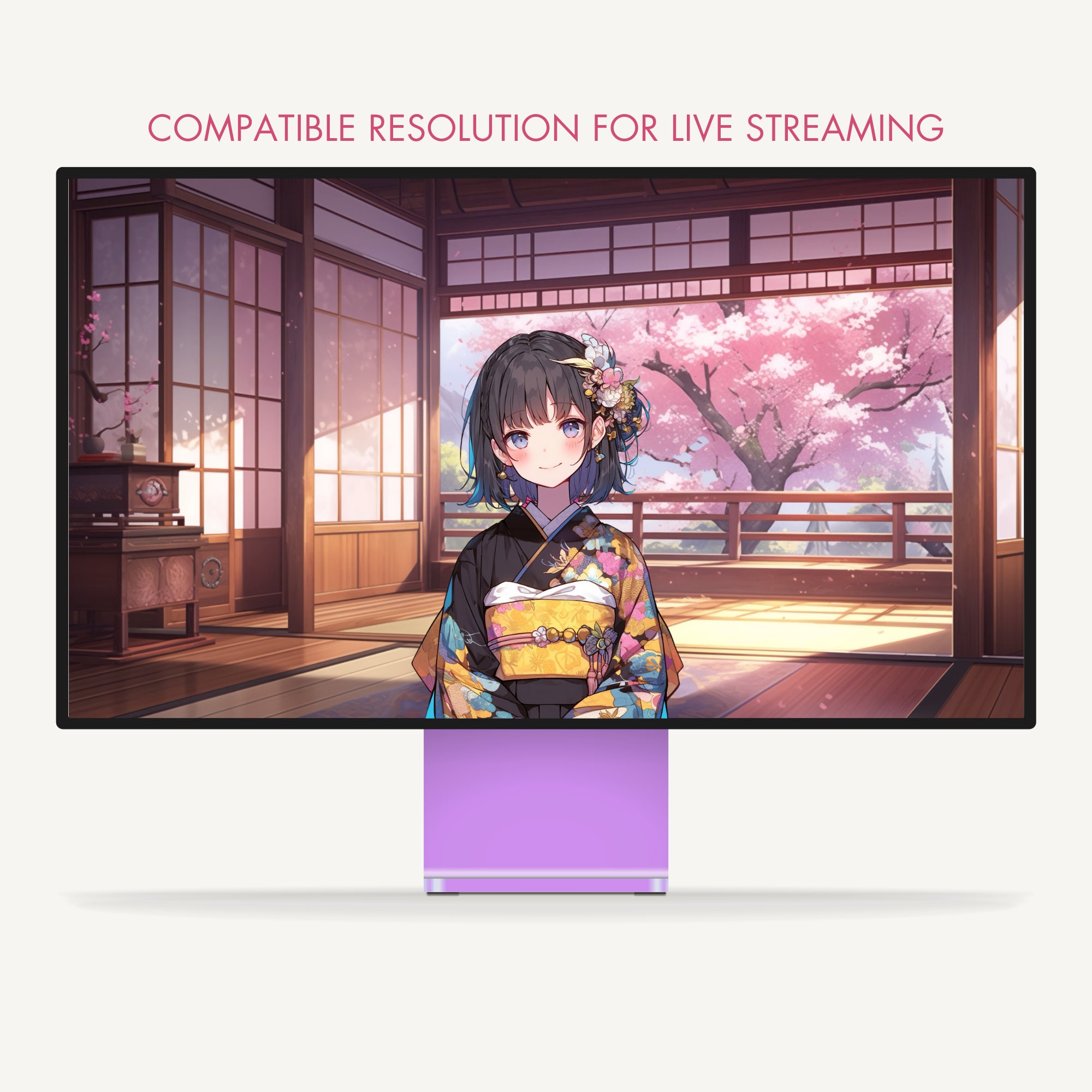 Vtuber Animated Background Cherry Blossoms Vtuber Background Animated ...
