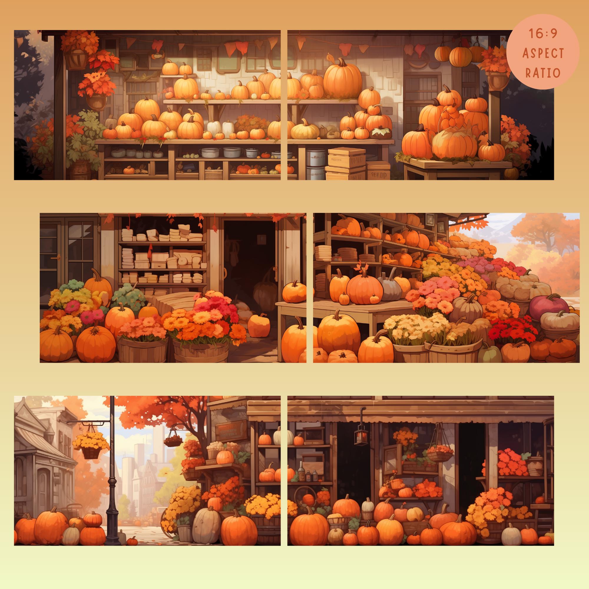 Autumn Pumpkins Dual Screen Desktop Wallpaper Halloween Wallpaper ...