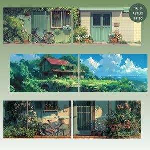 Ghibli Vibes Dual Screen Desktop Wallpaper Mac Wallpaper Super ...