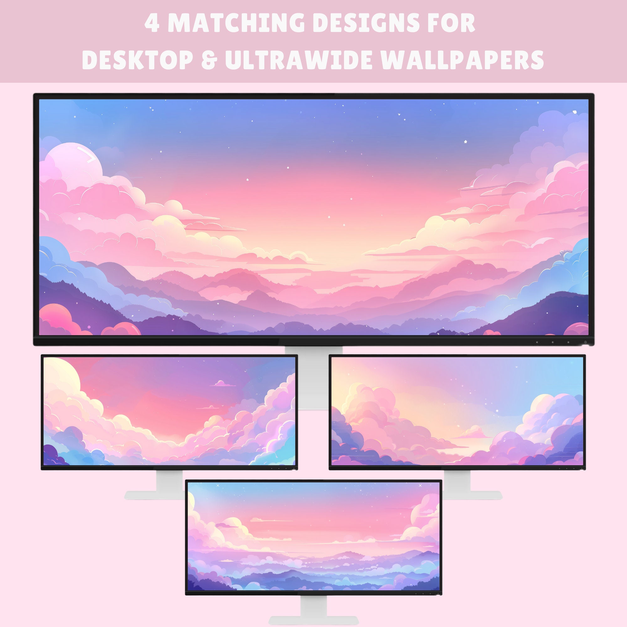 Stream Screens Twitch Banner Dreamy Pastel Sky Animated Screen Twitch ...