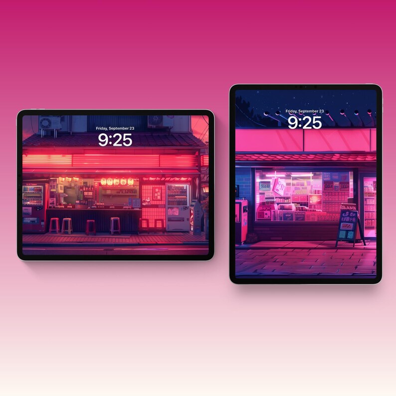 Pink Lofi iPad Wallpaper iPad Background Lofi Tablet Wallpaper Pink ...