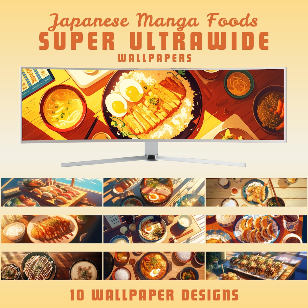 Anime Manga Foods Super Ultrawide Wallpaper Desktop Wallpaper Anime ...