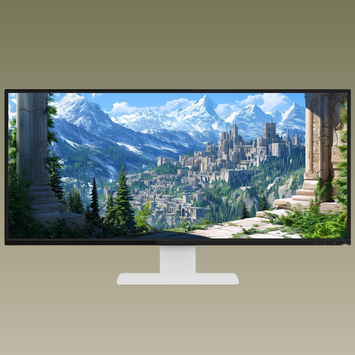 Throne of Glass Ultrawide Wallpaper Terrasen Tog Desktop Wallpaper ...