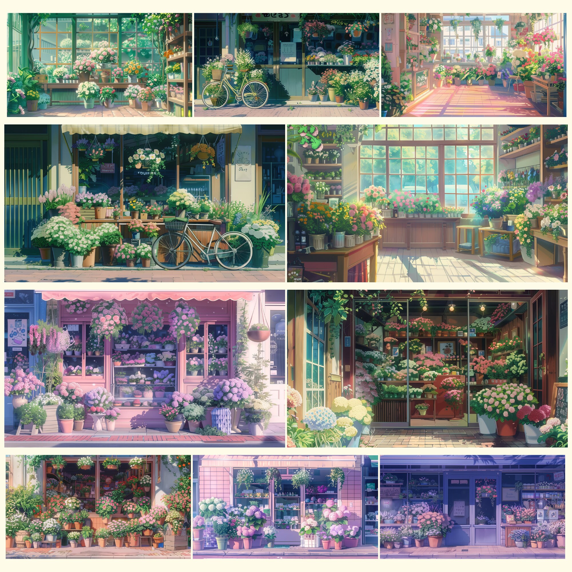 Flower Shop Wallpaper Laptop Wallpaper MacBook Wallpaper Anime ...