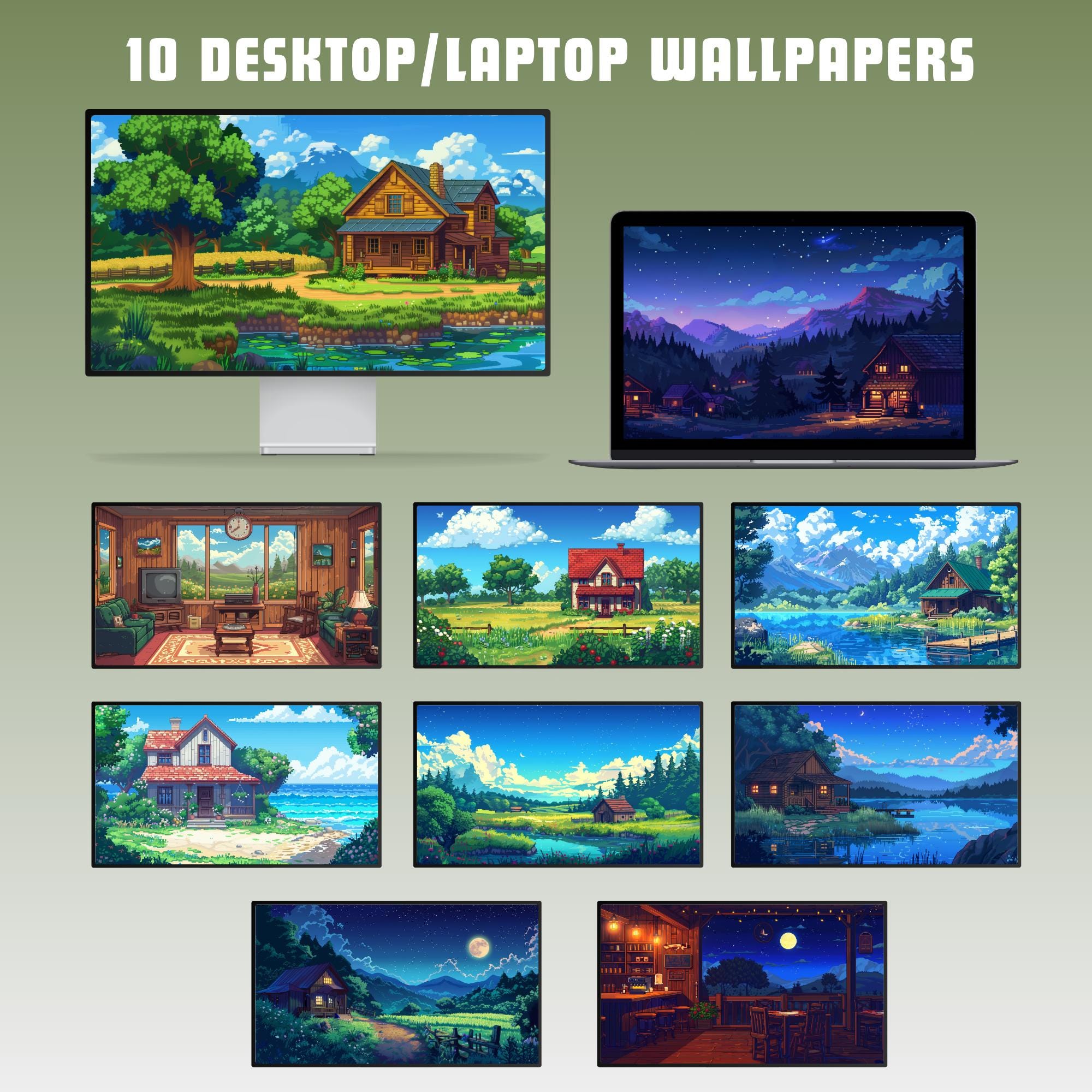 Stardew Valley Inspired Desktop Wallpaper Ultrawide Wallpaper Twitch ...