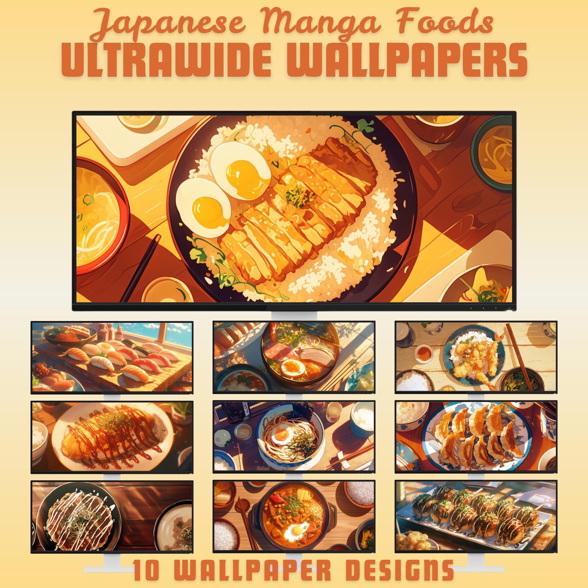 Anime Manga Foods Ultrawide Wallpaper Desktop Wallpaper Anime Wallpaper ...