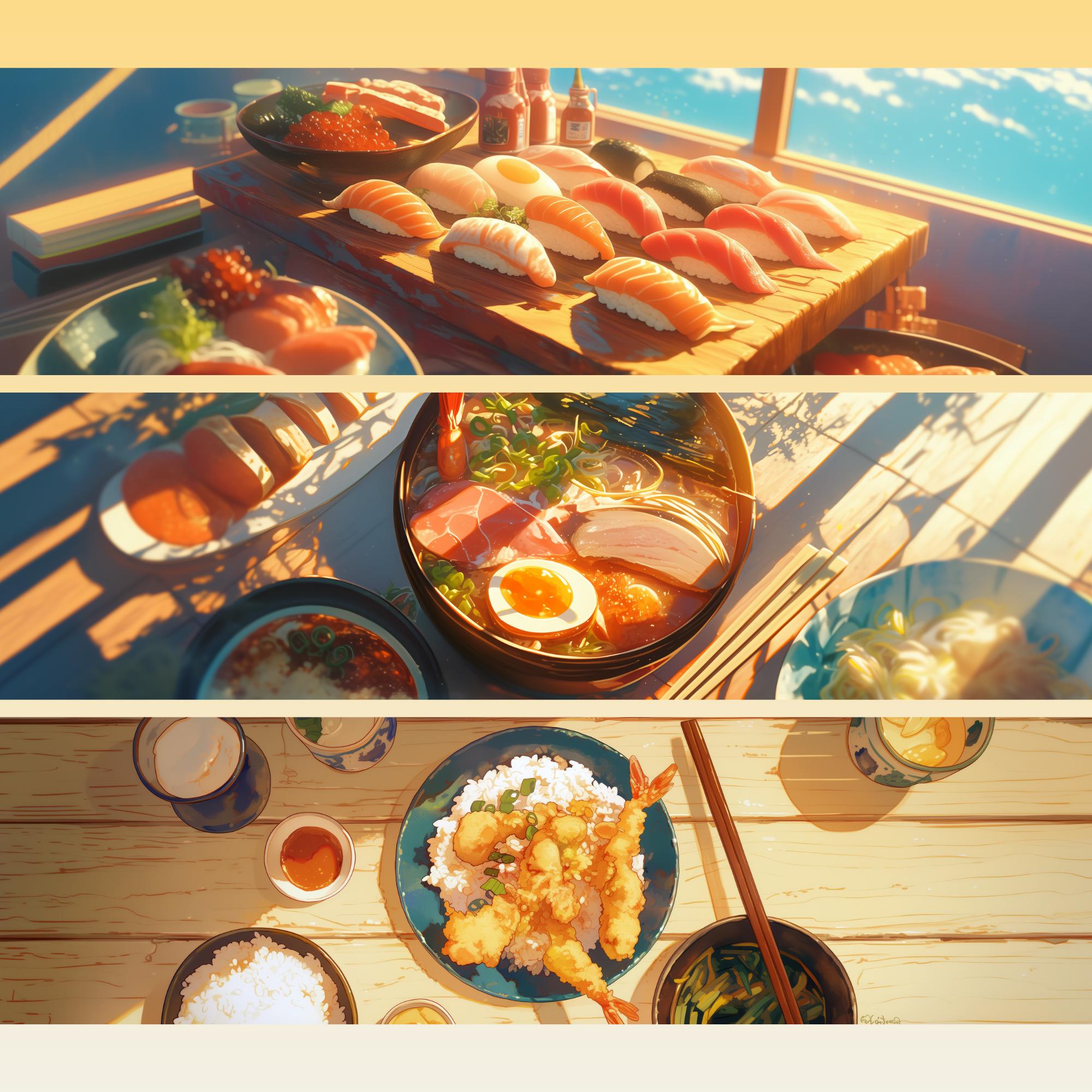 Anime Manga Foods Super Ultrawide Wallpaper Desktop Wallpaper Anime ...