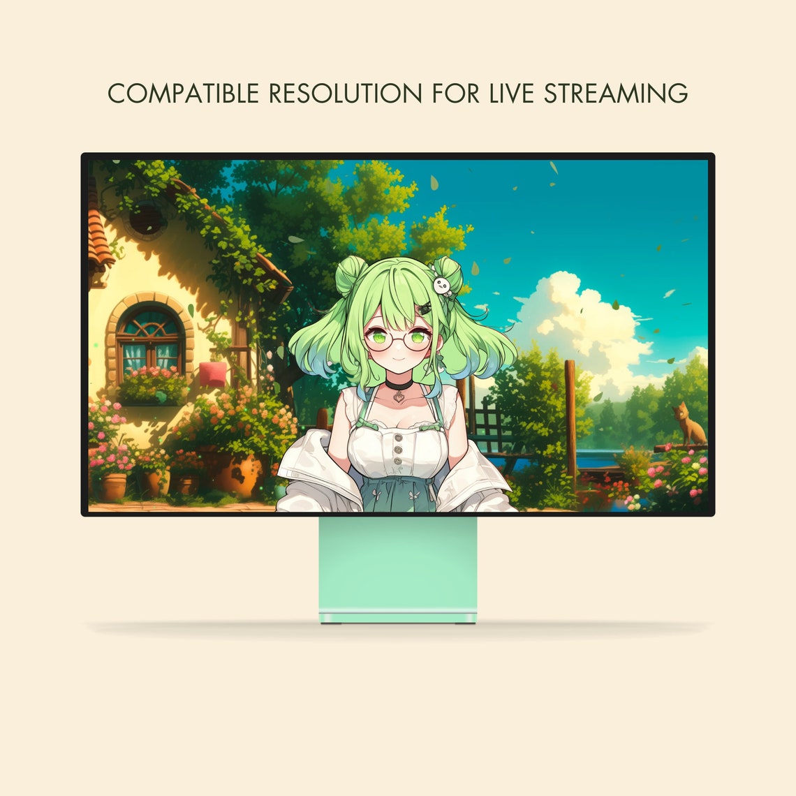 Animated Background Cottagecore Vtuber Background Twitch Overlay Obs ...