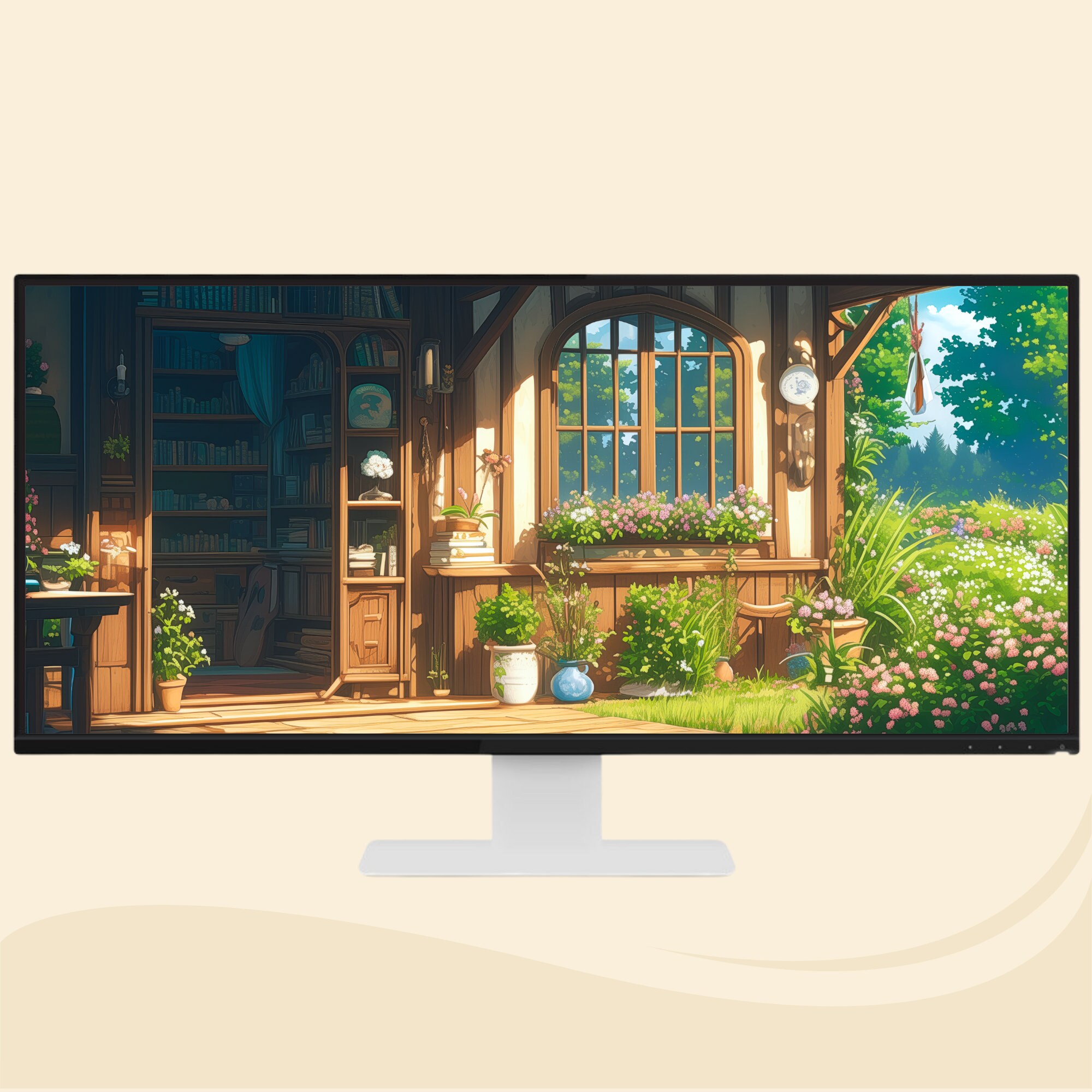 Cottagecore Wallpaper Ultrawide Wallpaper Desktop Wallpaper Desktop ...