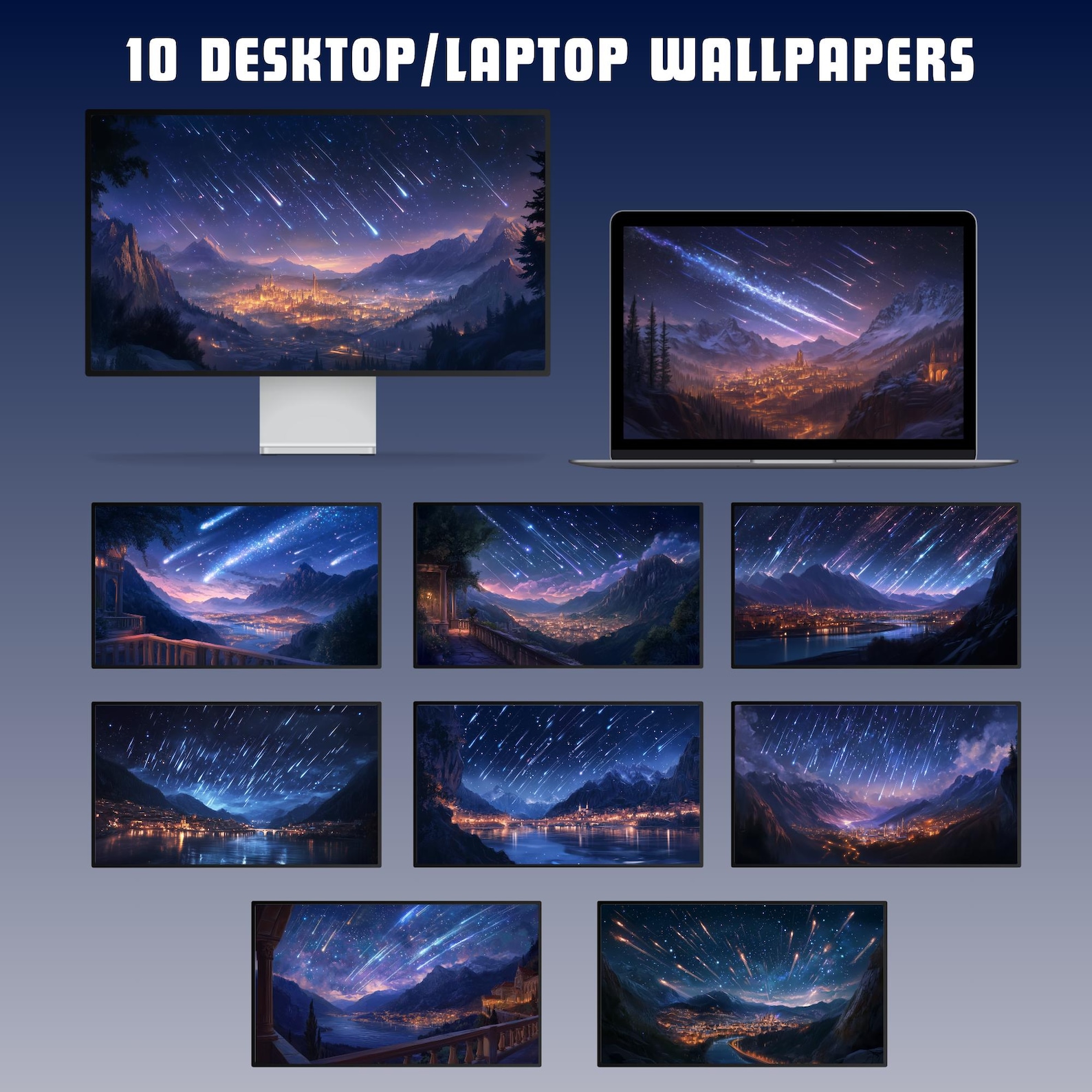 Starfall Velaris Wallpaper Acotar Desktop Wallpaper City of Starlight ...