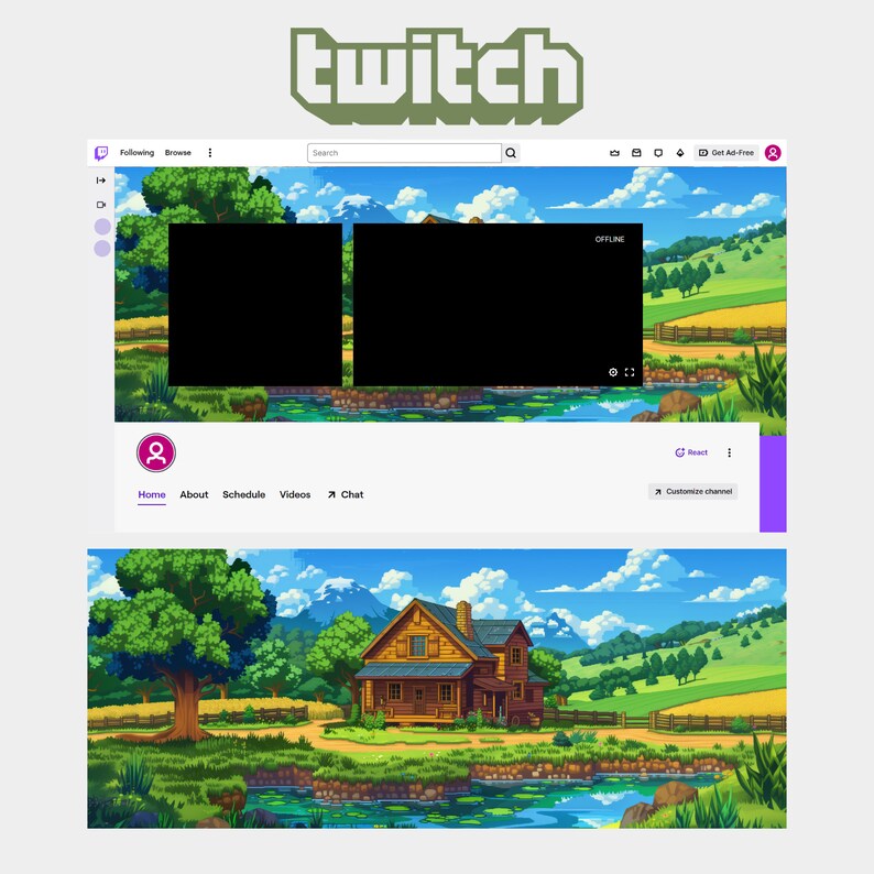 Stardew Valley Inspired Twitch Banner Stardew Twitch Banner Ultrawide Wallpaper Ultra Wide ...