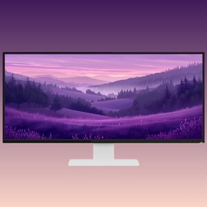 Purple Valley Ultrawide Wallpaper Ultra Wide Wallpaper Aesthetic ...